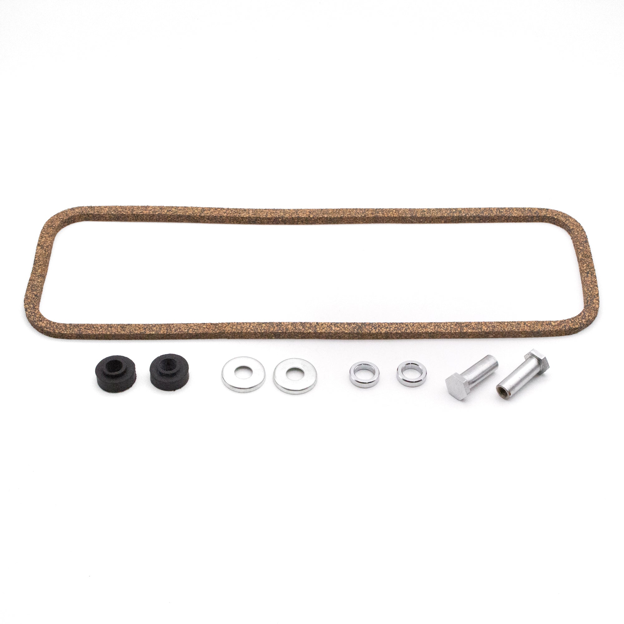 Alloy rocker cover fitting kit for MGA, MGB with Tudor polished oil ca ...